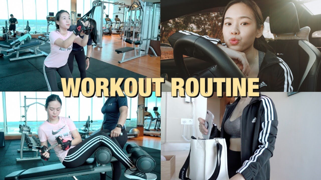 Workout Routine + Food Shopping Vlog | Exercise with Me - YouTube