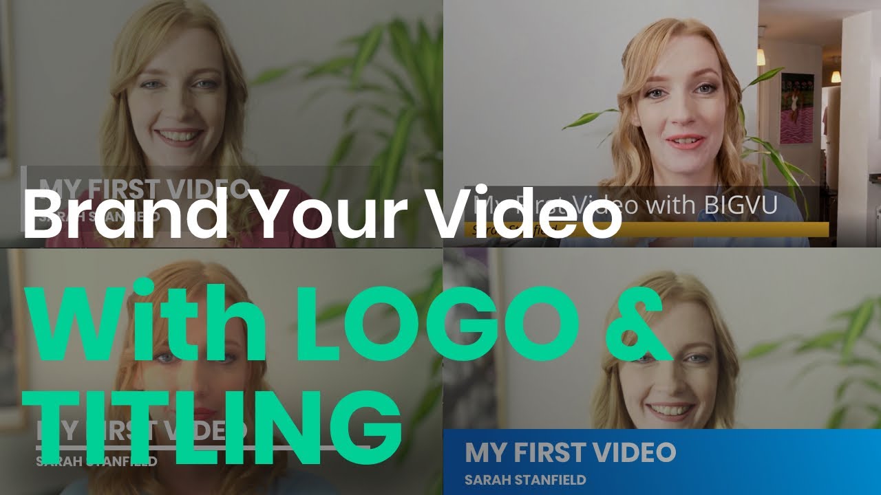 Brand Your Video With Logo & Titling- BIGVU Teleprompter App - YouTube