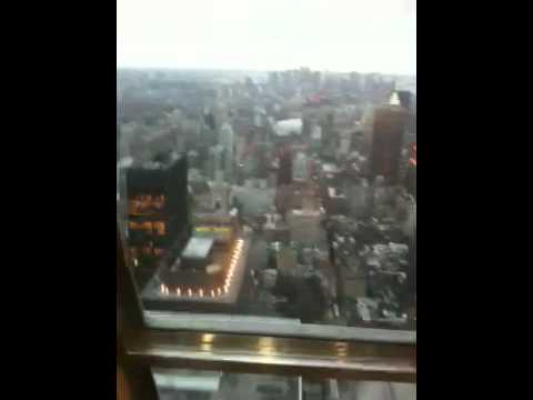 View from the Triangle Windows on the Chrysler Building Spire - YouTube