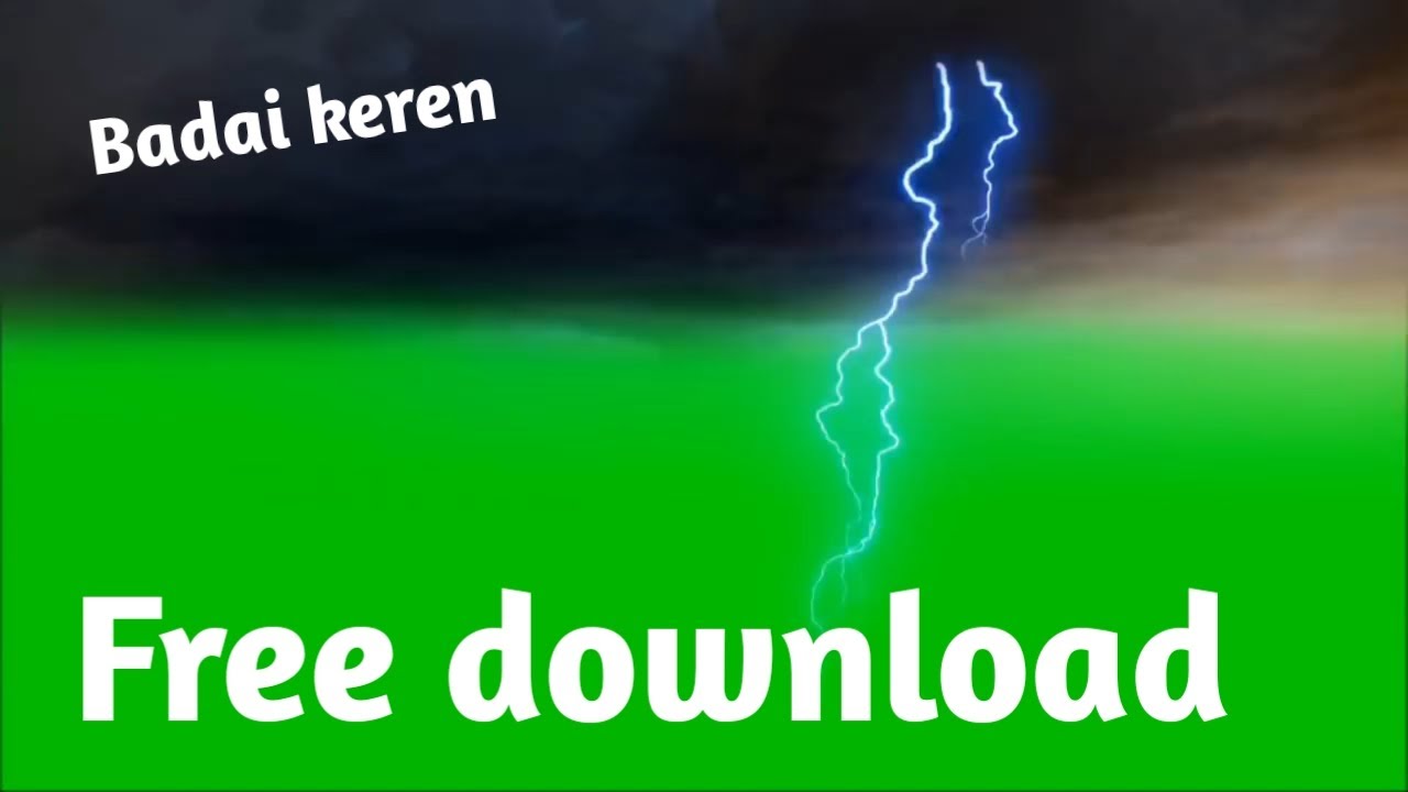 Green screen | efek badai | free download - YouTube
