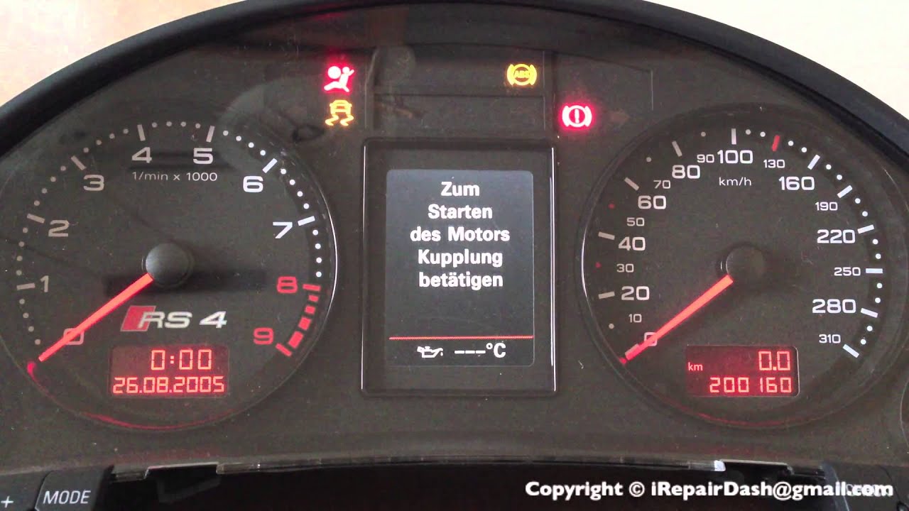 Audi RS4 8E B7 DEF/Error Reparatur inkl. kompletter WFS ...