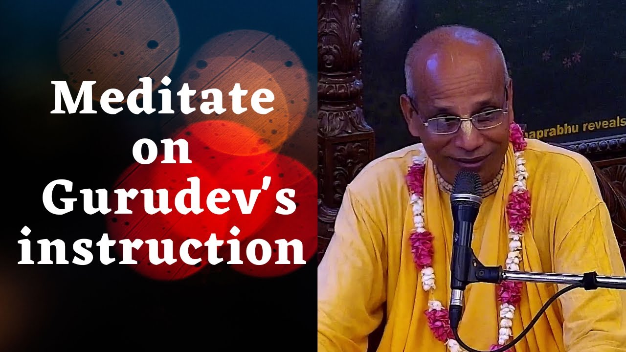 H.H. Haldhar Swami Maharaj | Meditate on Gurudev's instruction | ISKCON ...