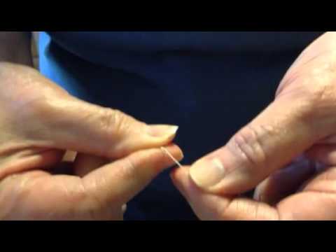 How to knot sewing thread - YouTube
