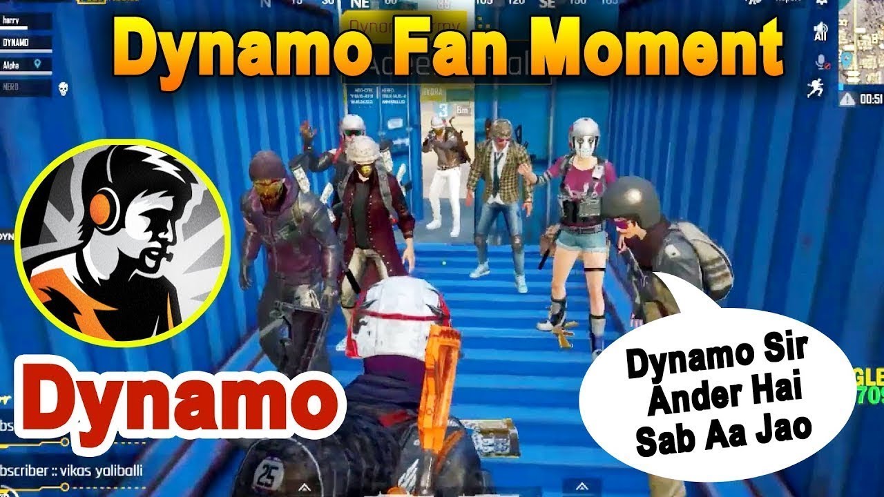 DYNAMO GAMING FAN MOMENT | PUBG Mobile DYNAMO Big Fan Emotional Moment ...