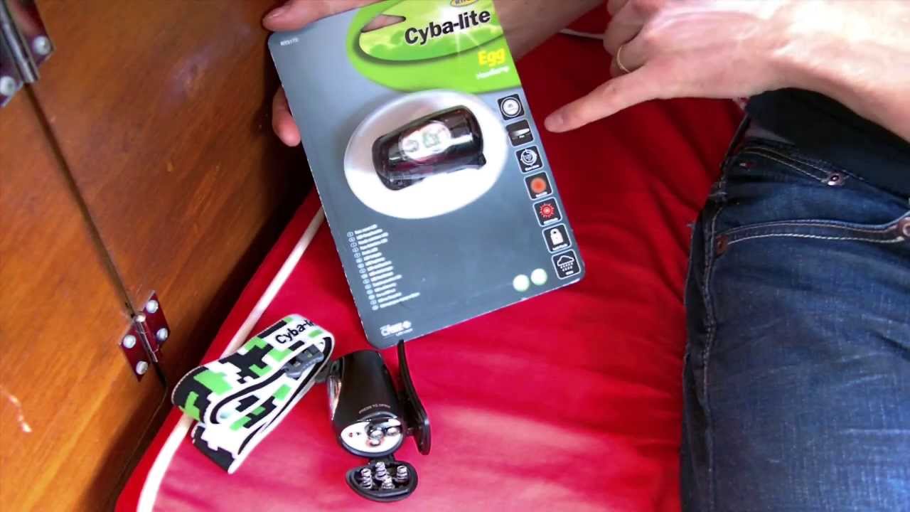 Cyba-Lite Egg Headtorch (Headlamp) RT5172 - YouTube