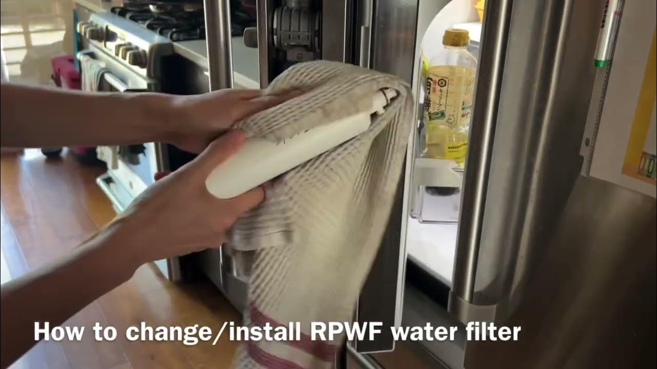 Water filter change/installation how to - YouTube