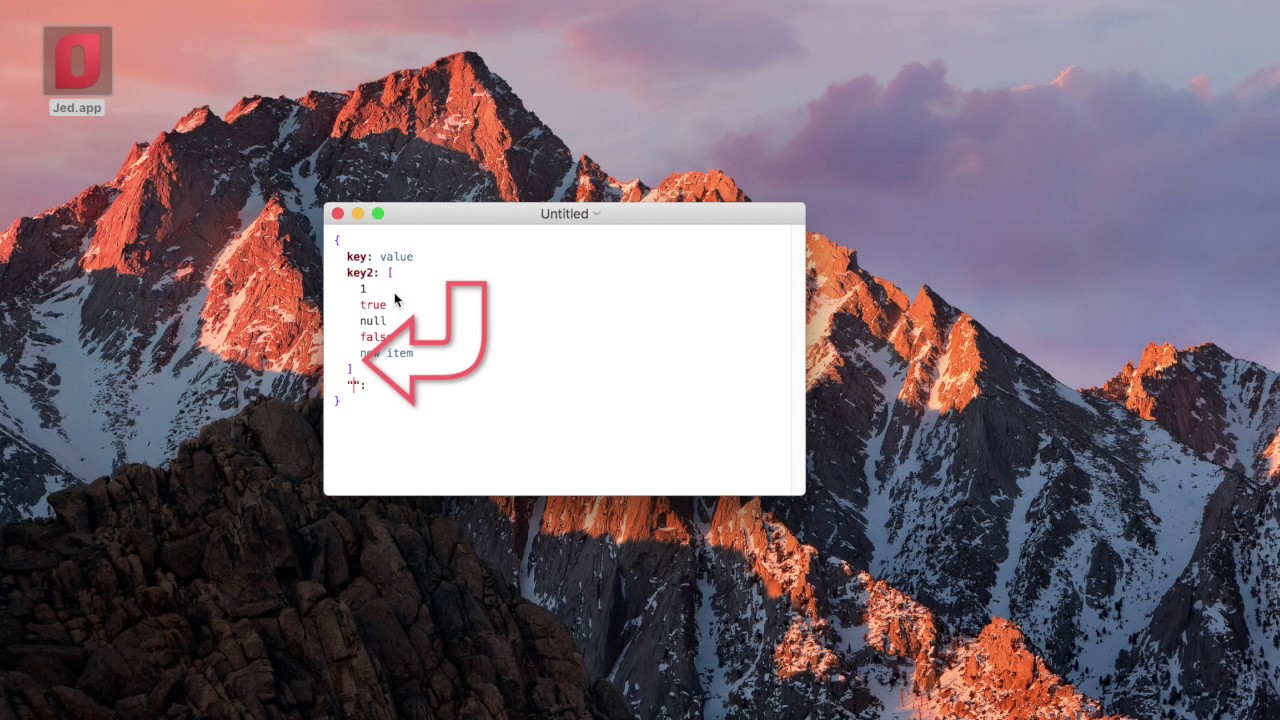 Jed: a macOS JSON editor - YouTube