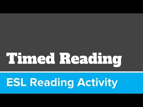 Timed Reading ESL Activity - YouTube