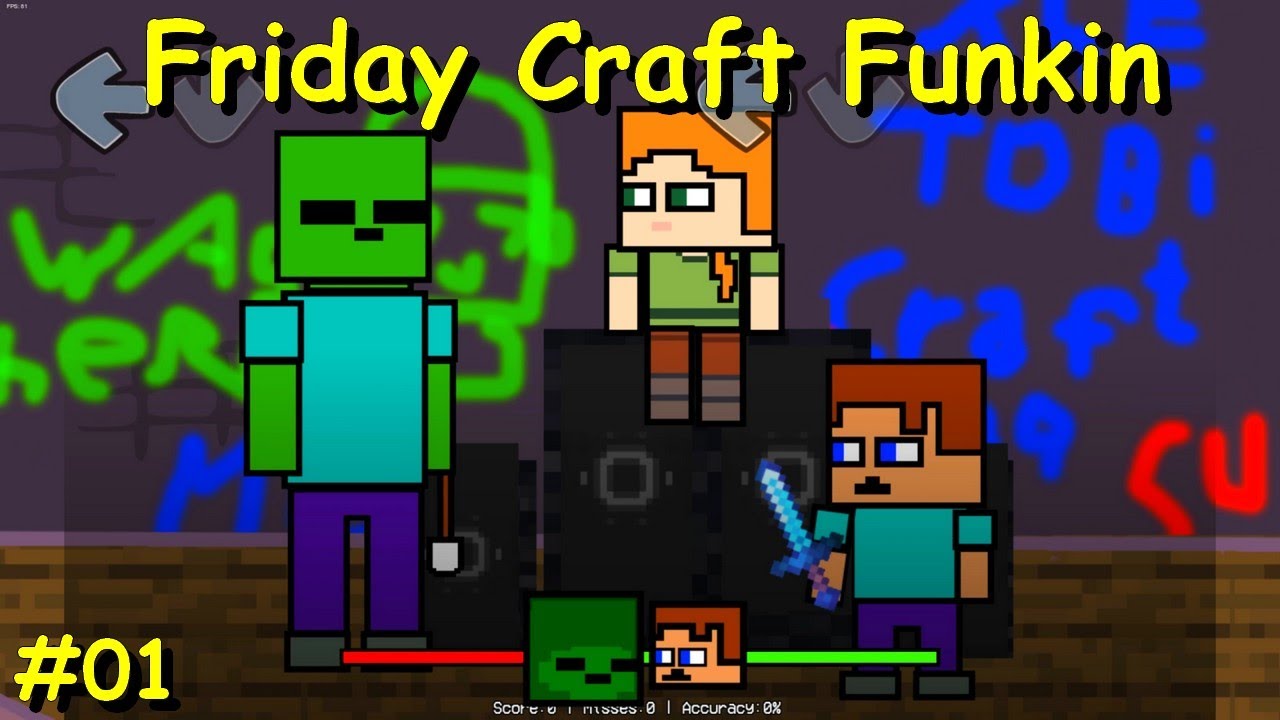 Friday Craft Funkin Part1 - Friday Night Funkin Mod - YouTube