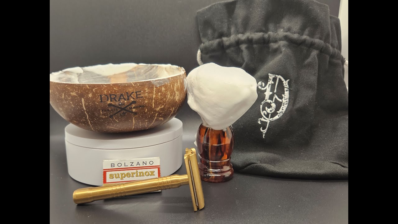 Darwin Shaving "Drake" Bay Rum Shave Soap / Yates Precision Razor - YouTube