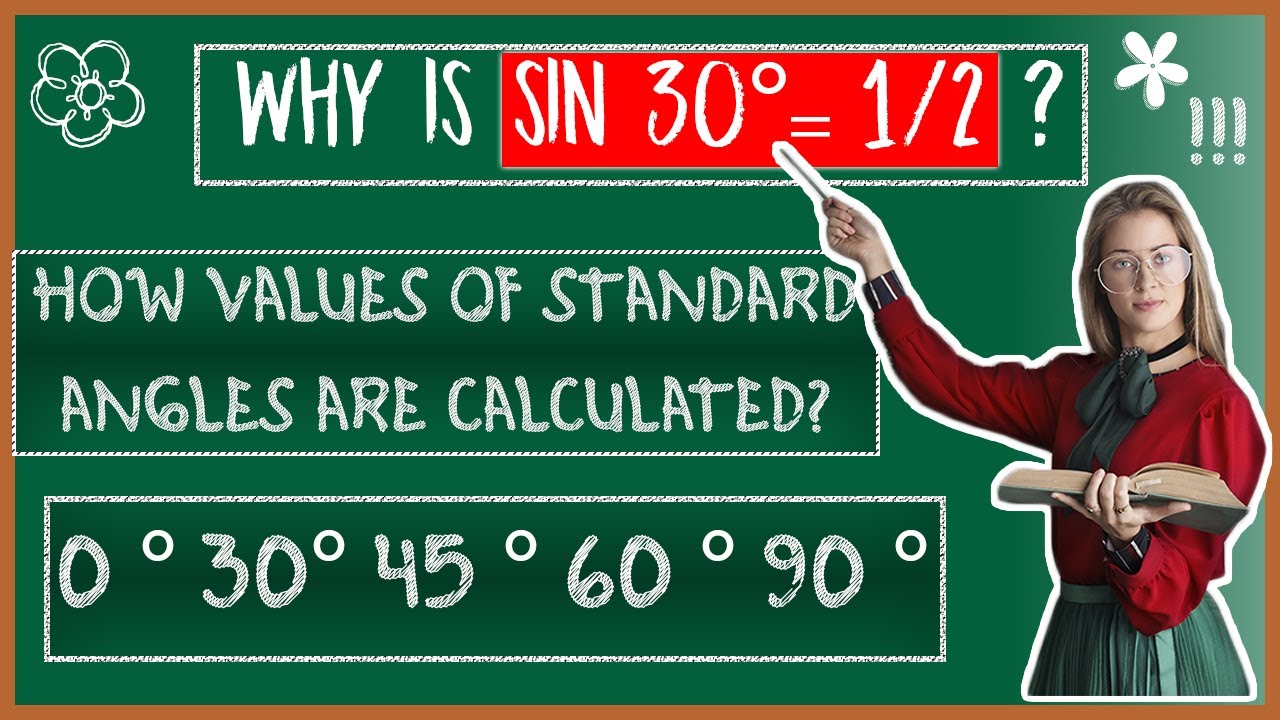 Why is SIN 30° = 1/2? | Calculation of Standard Angles Values | Basic ...