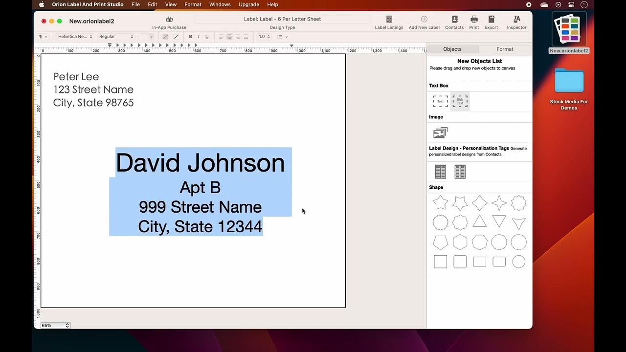 How to customize text formatting | Mac label design tutorial - YouTube