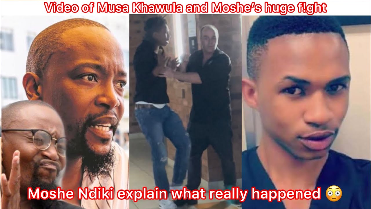 Video: Musa Khawula and Moshe Ndiki’s huge f!ght ends in police station ...