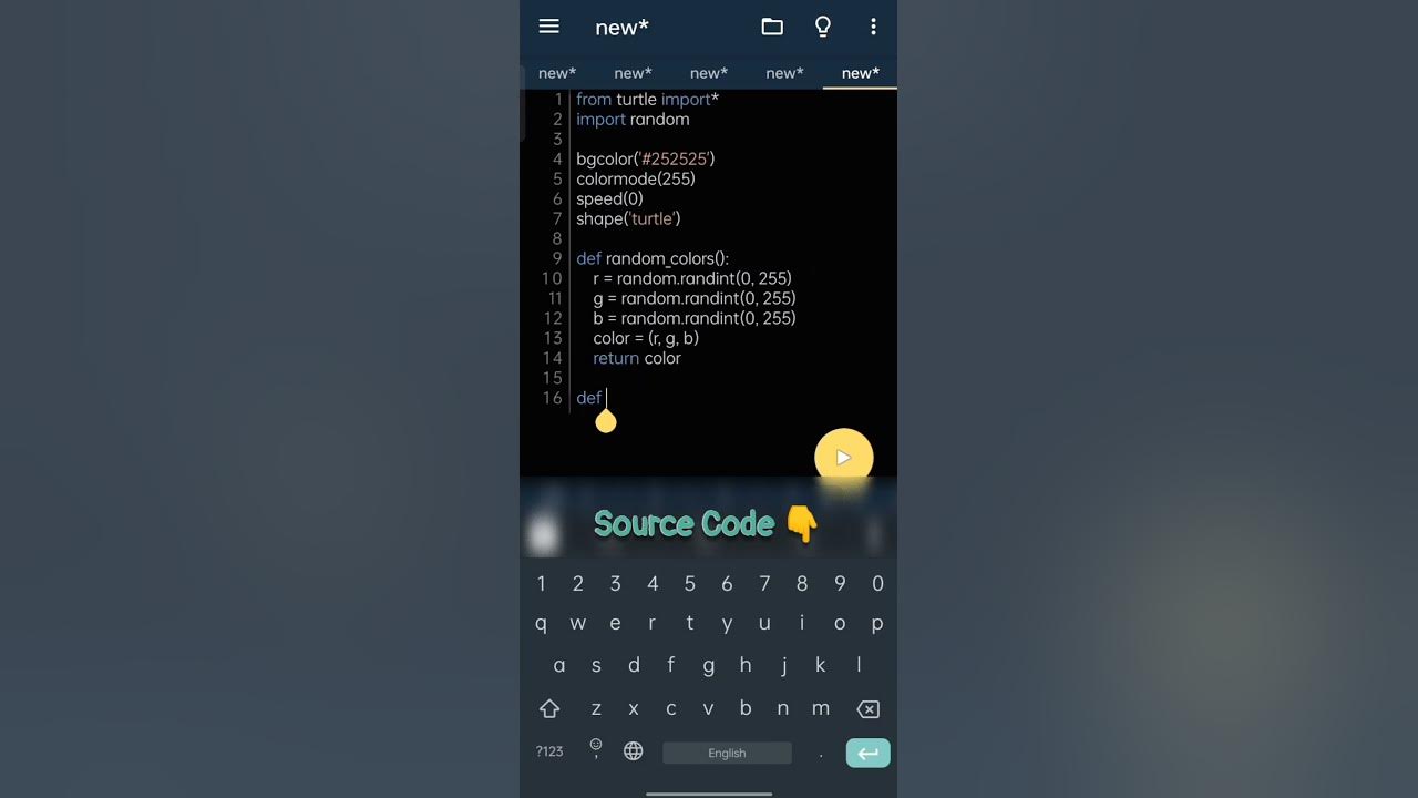 Python Code Turtle Graphics Shorts Youtubeshorts Shortsvideo Viralshorts Coding Youtube