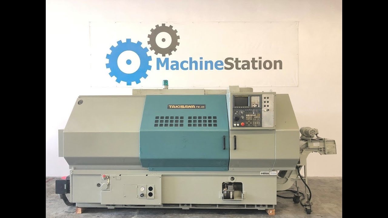 Takisawa TW-46 CNC Long Bed Turning Center 15″ Chuck Tailstock Tool ...