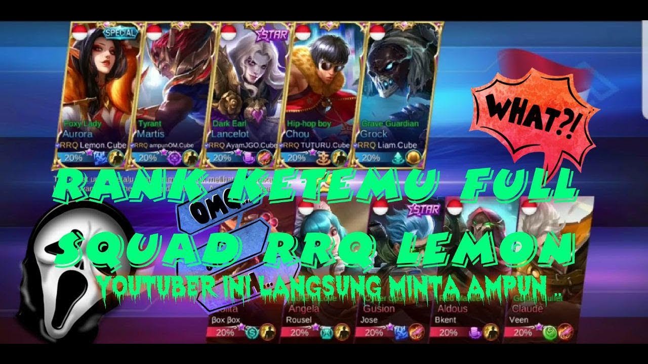 Ketemu full squad RRQ LEMON, youtuber ini langsung minta ampun... - YouTube