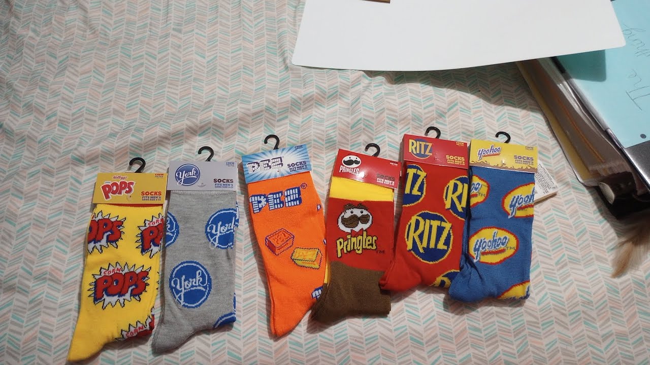 Novelty Brand Socks from Dollar Tree - YouTube