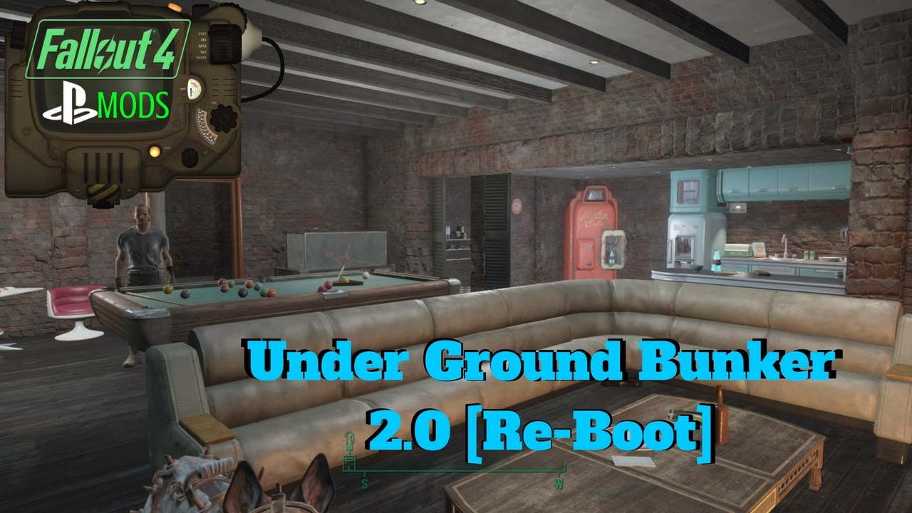 Fallout 4 PS4 Mods: Under Ground Bunker 2.0 [Re-Boot] - YouTube