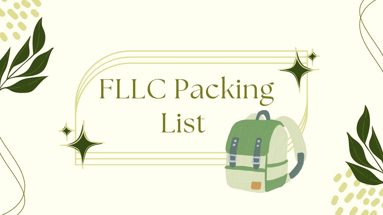 FLLC Packing Video - YouTube