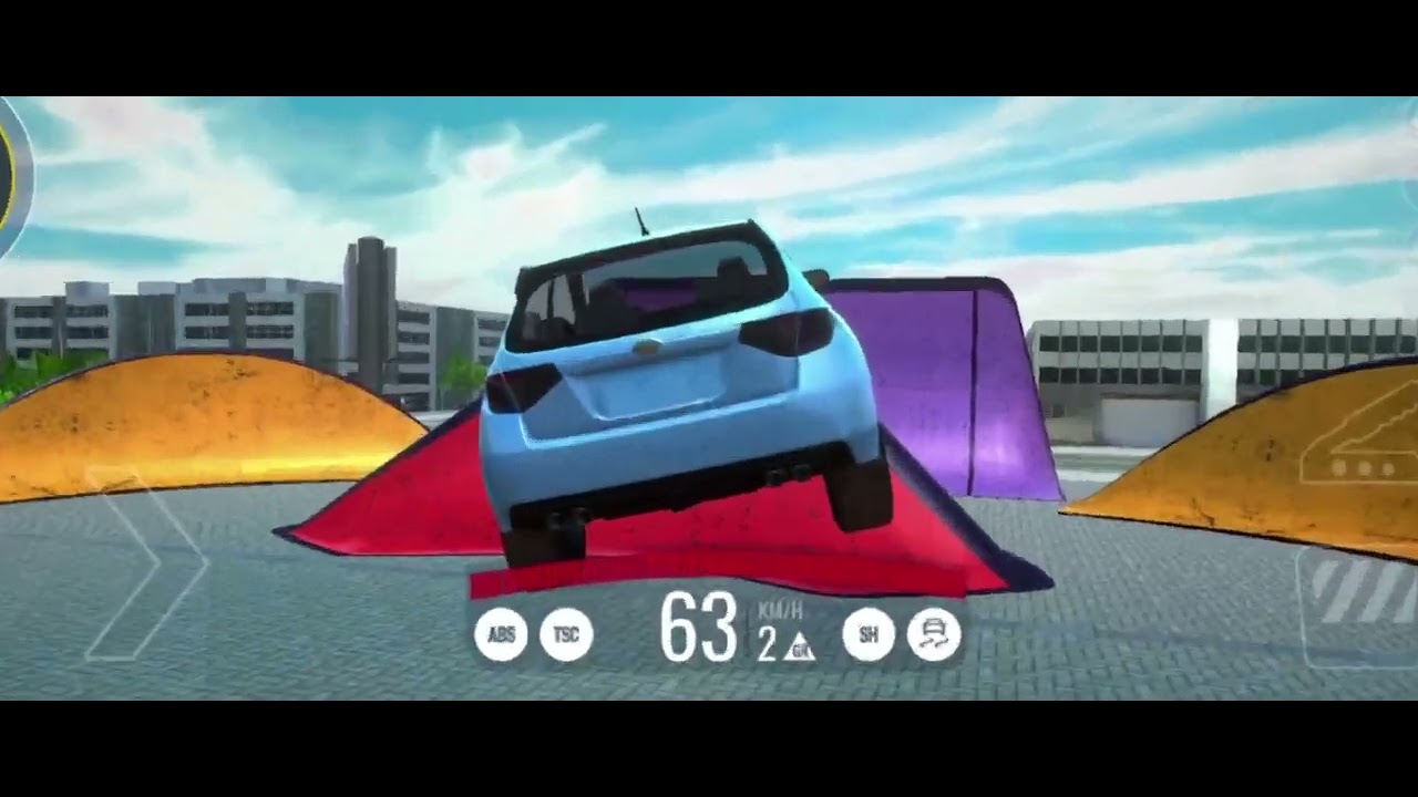 car caring mega race game || mega jump level 1 || - YouTube