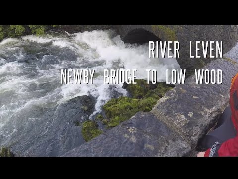 Whitewater kayaking the River Leven, Newby Bridge to Low Wood with ...