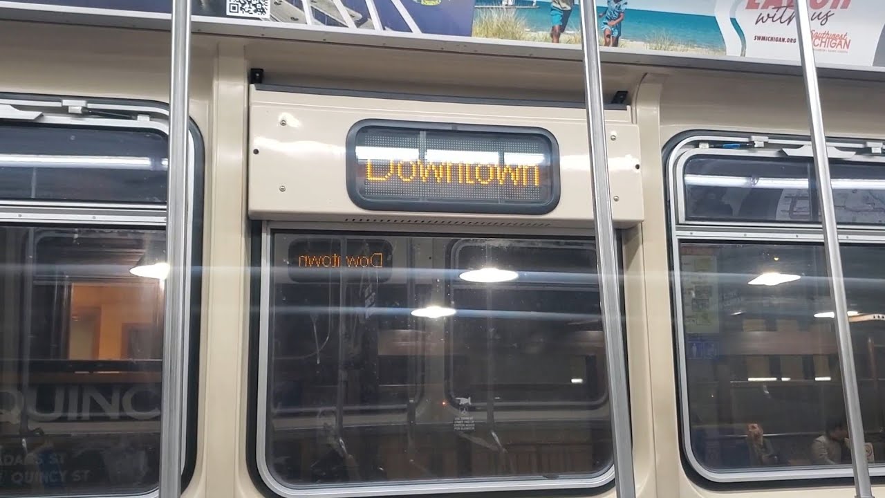 CTA Loop-bnd Brown Line Train but with Different Destination Signs || 4 ...