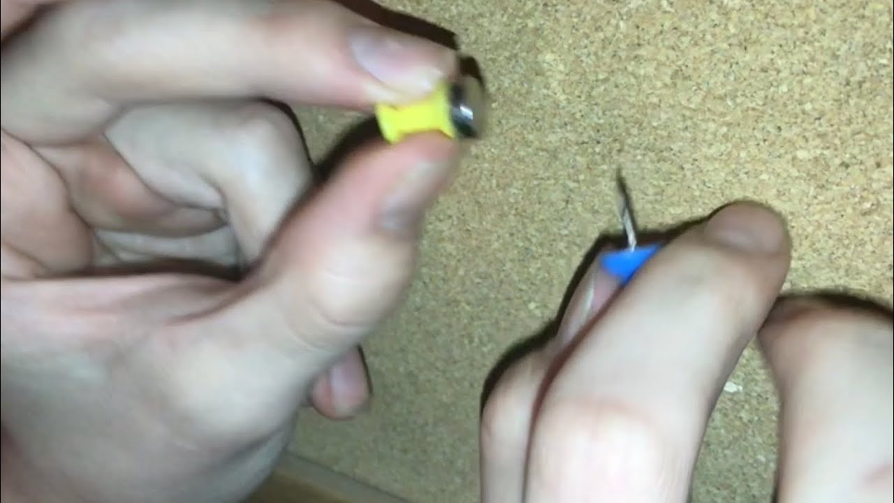 make a MAGNETIC push pin - YouTube