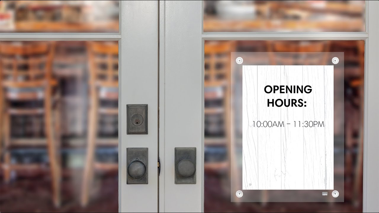 Nobo Premium Plus Clear Acrylic Wall Mounted Repositionable Poster ...