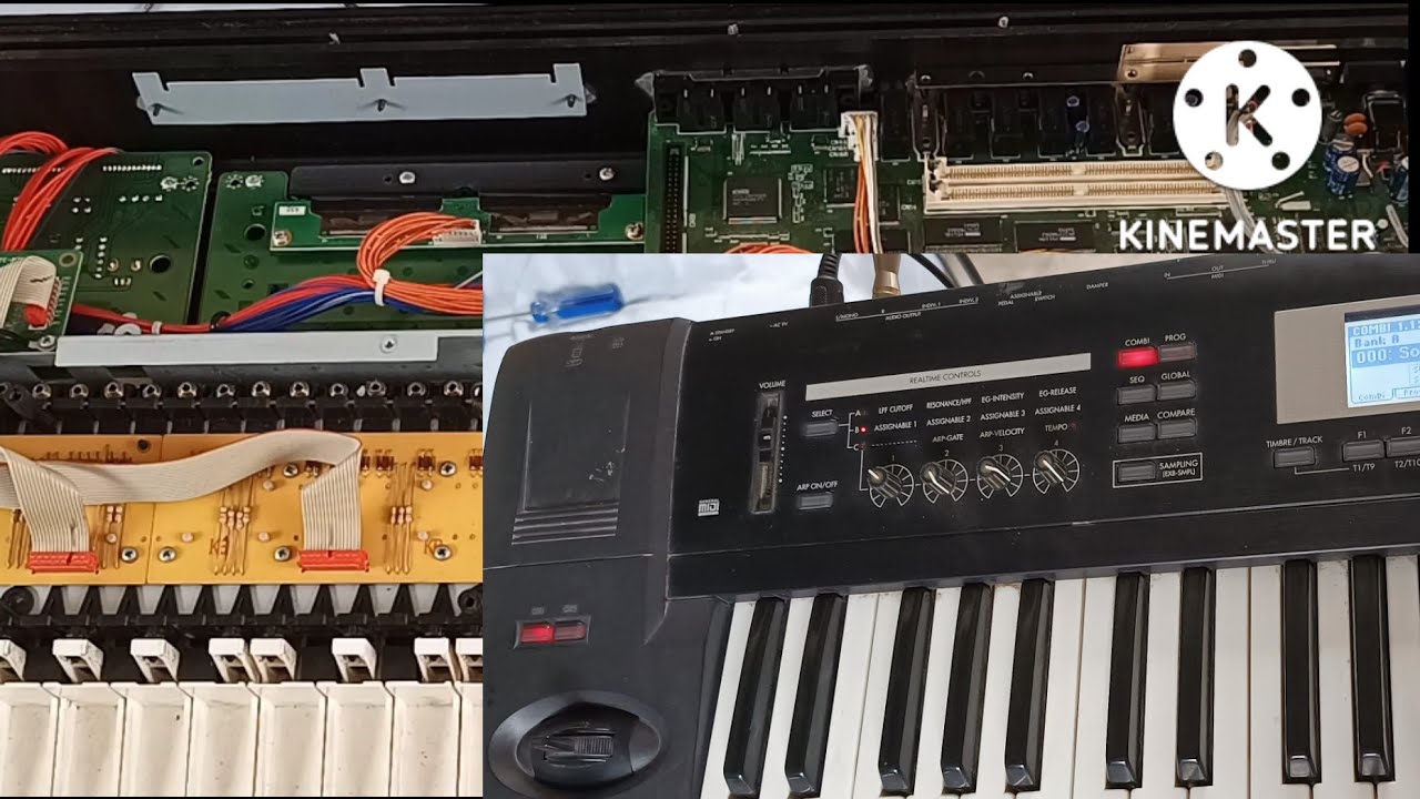 6 teclas no sé escuchaban del KORG TR, le hize servicio completo y está ...