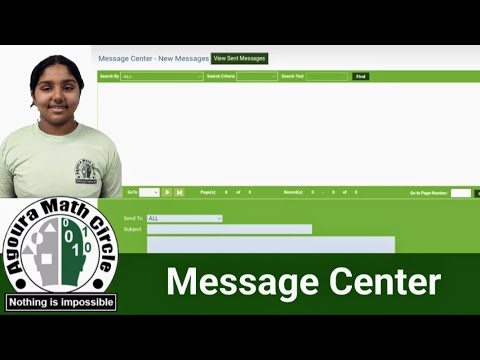 How to send messages using Message Center - By Thanushri - YouTube