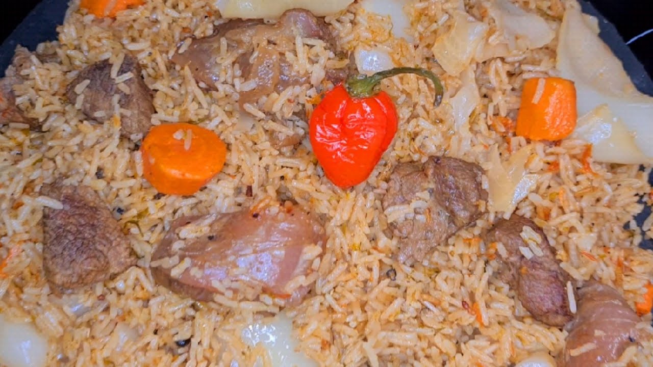 MEILLEUR RIZ GRAS. À LA VIANDE DE BŒUF. SIMPLE RAPIDE ET TELLEMENT ...