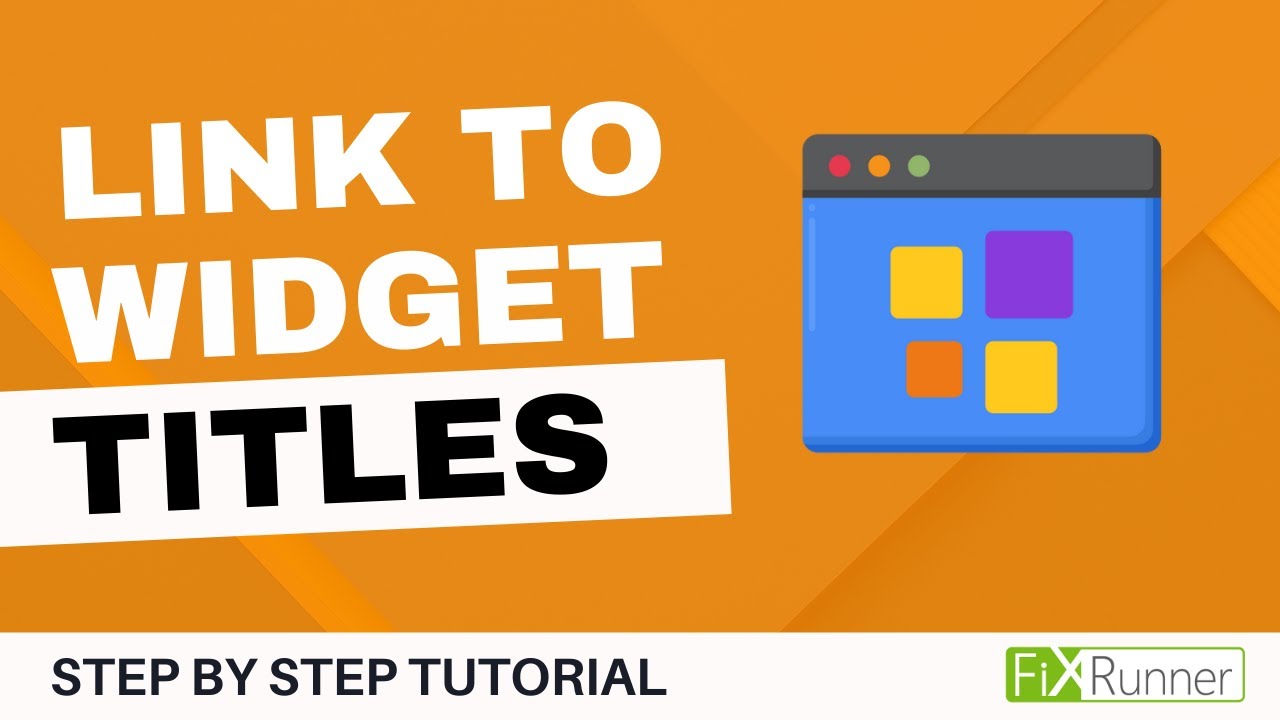 How To Add A Link To Widget Titles In WordPress YouTube How To Add A Link To Widget Titles In WordPress YouTube