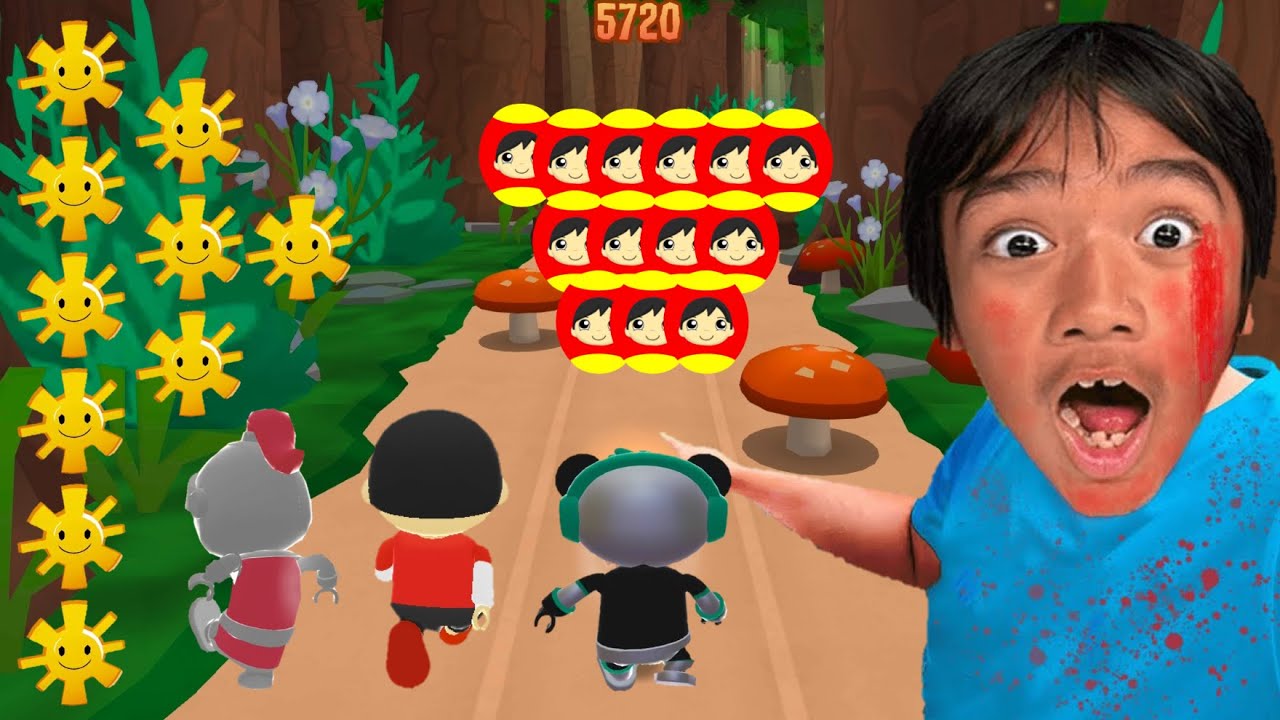 Ryan Plays Tag with Ryan Game - Red T-Shirt Ryan 🆚 Spy Robo Combo 🆚 Sir ...