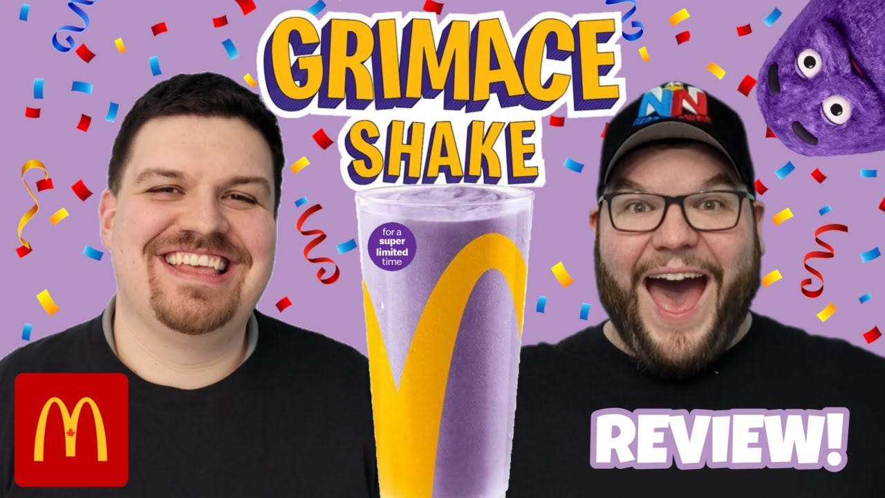 NEW McDonald's Grimace Shake Review! - YouTube