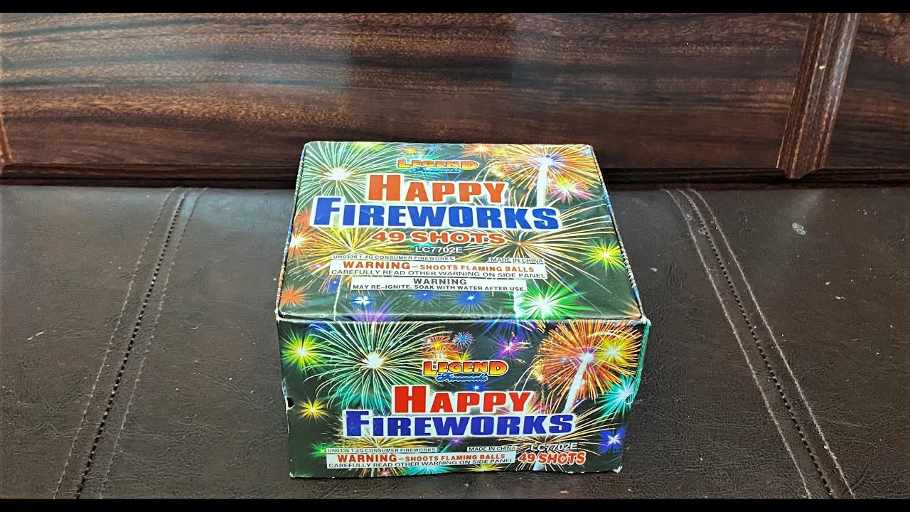 Legend Fireworks - Happy Fireworks (49 Shots) (200 Grams) - YouTube