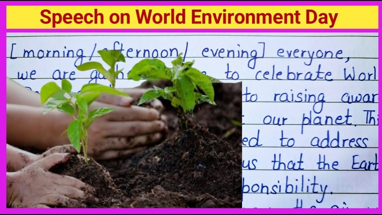 World Environment Day Speech in English || Save Earth, Save Future 🌍 ...