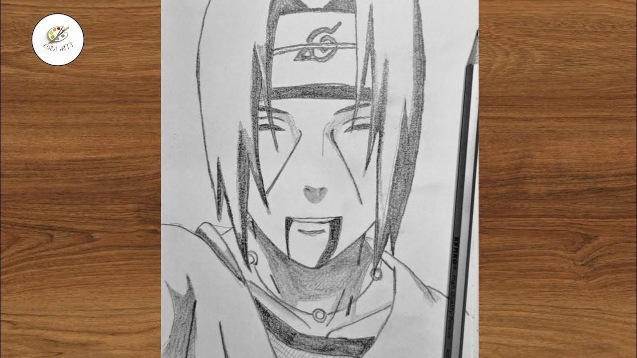 How to Draw Itachi Uchiha || How to draw anime step by step || easy ...