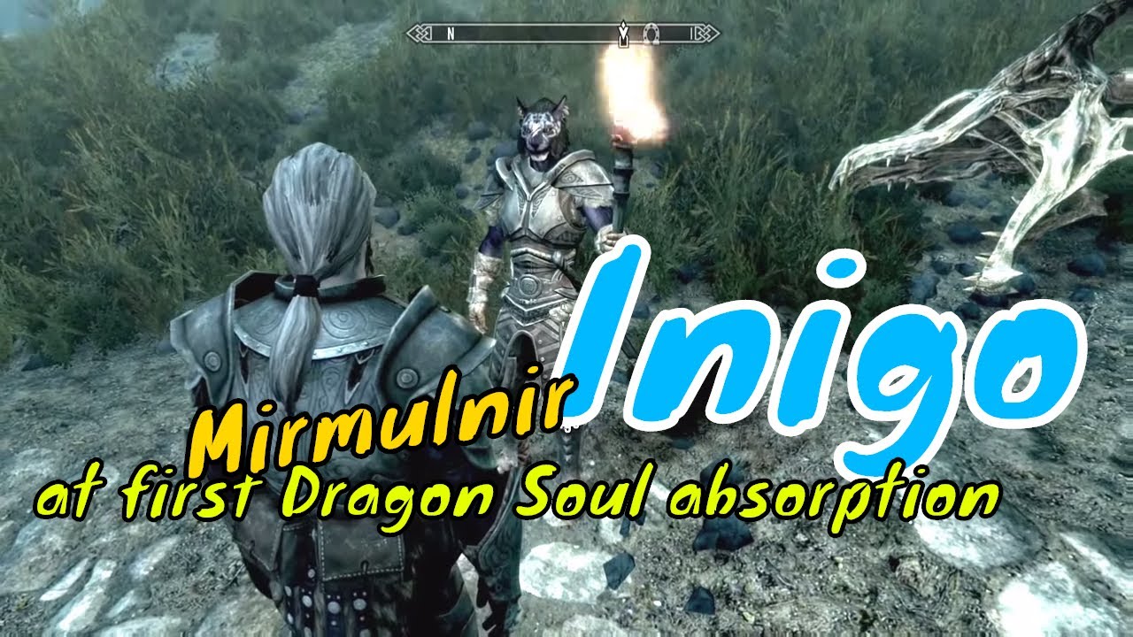 Inigo at first dragon soul absorption. Mirmulnir. Elder Scrolls V ...