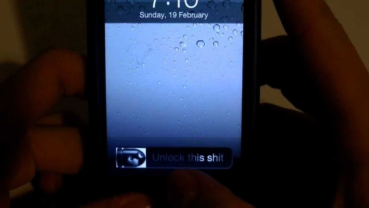 How to change the Slide To Unlock Text on your ipod touch - YouTube