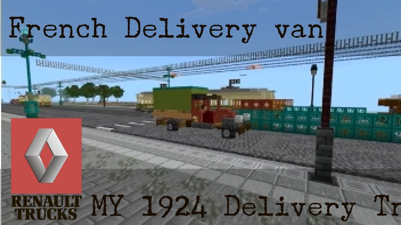 Minecraft Renault MY 1924 cargo truck - YouTube