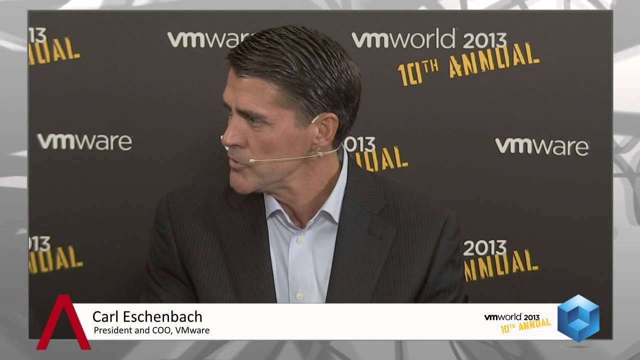VMware - Carl Eschenbach: The Future of VMware (VMworld 2013) - YouTube