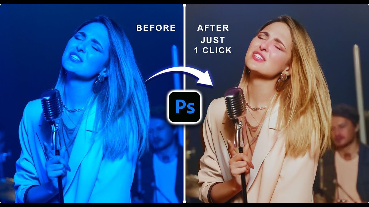 How to fix or remove Extreme Color Correction photoshop 2024 - YouTube
