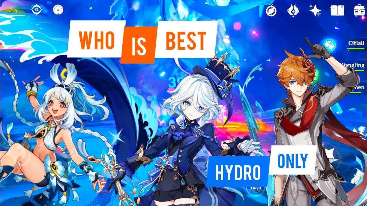 my all hydro characters as a DpS in genshin impact - YouTube