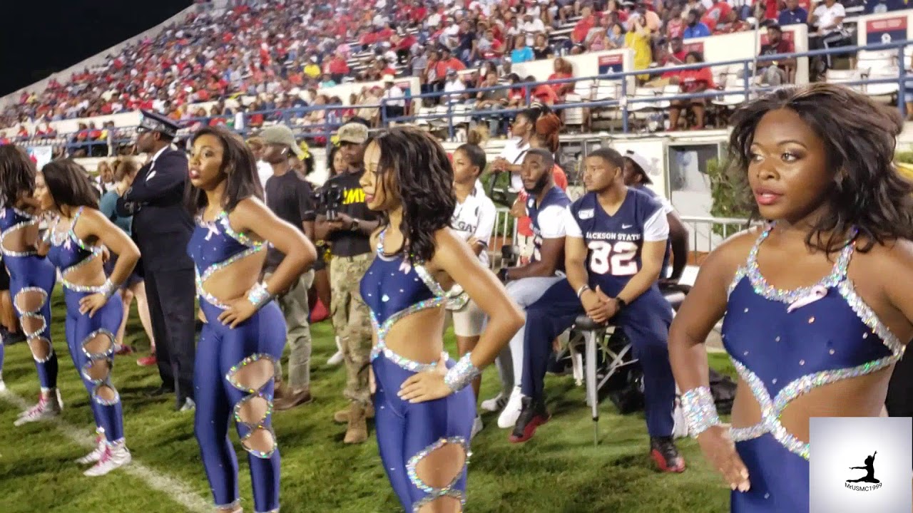 2019-20 JSU Prancing J-settes (I Work Hard) Field Routine & March Out ...