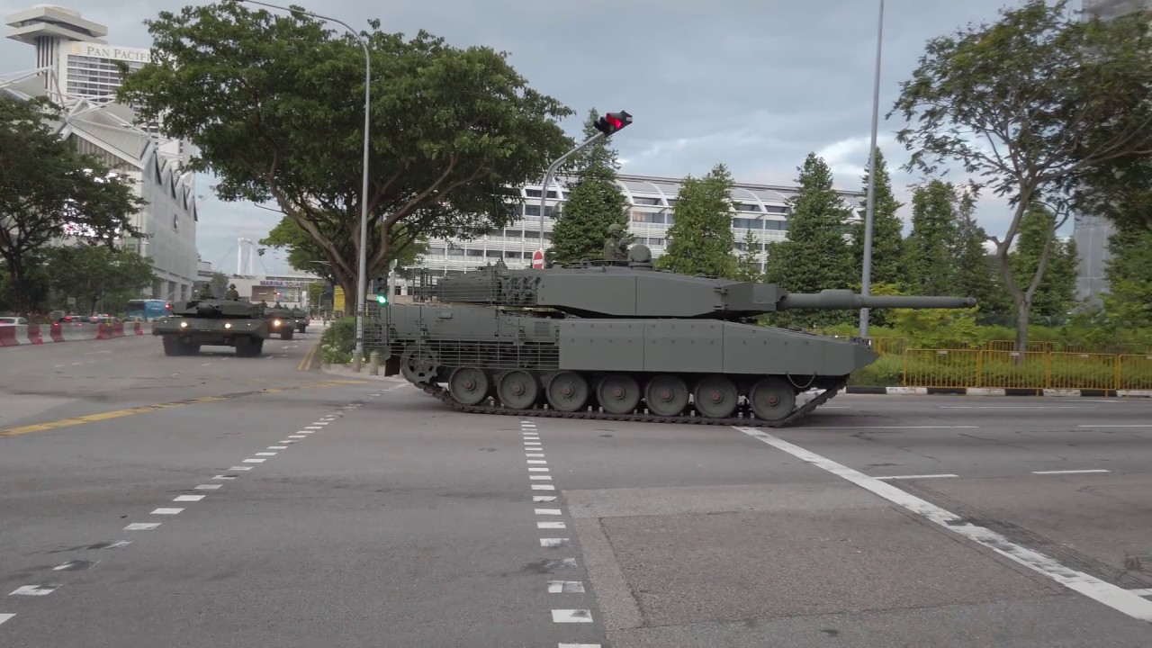 Armoured Tank column Singapore National Day Parade 2019 (4K Video ...