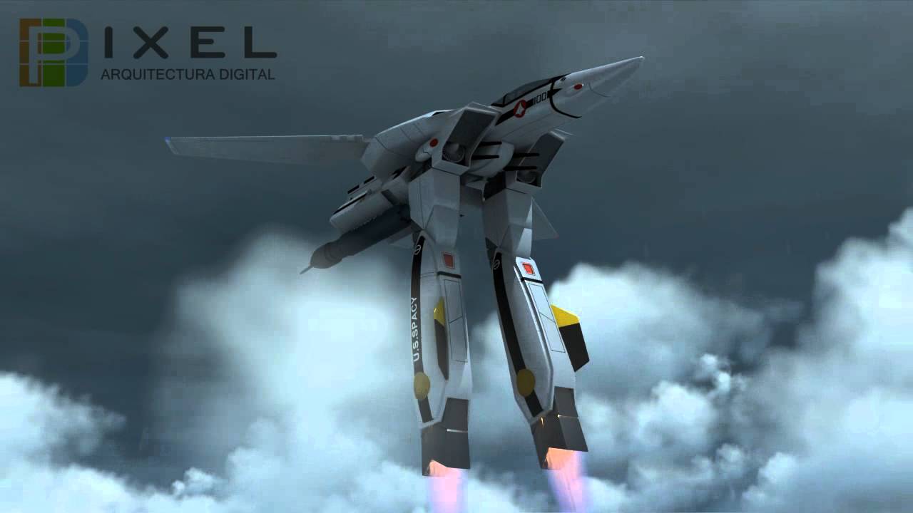 ROBOTECH MACROSS 3D TRANSFORMACION - YouTube