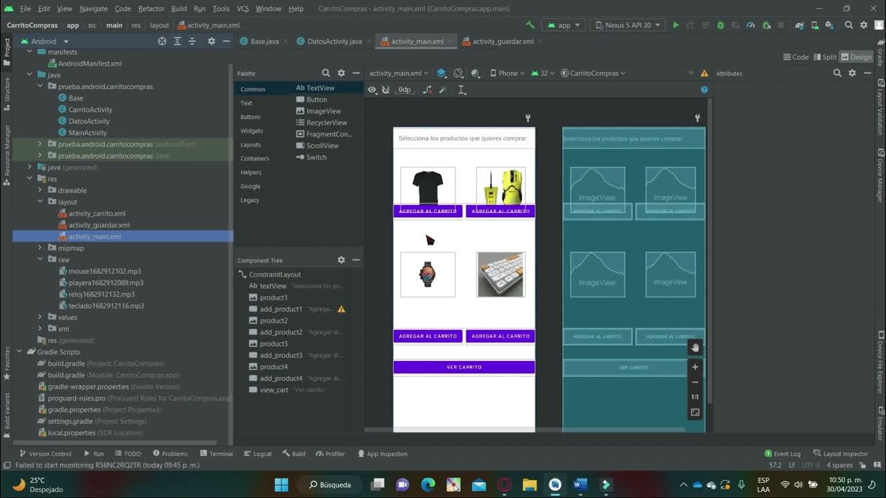 Carrito de Compras con Audios Y Base de Datos - Android Studio - YouTube