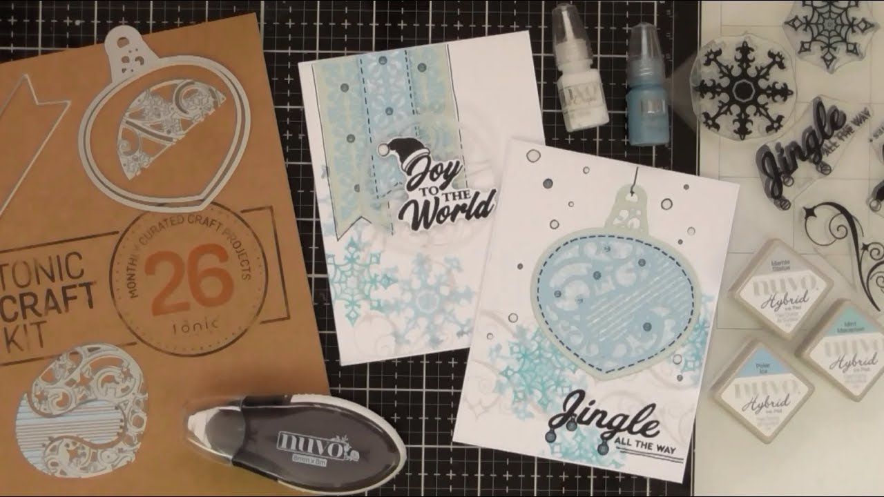 Simple Christmas Cards with Tonic Craft Kit 26 :D - YouTube