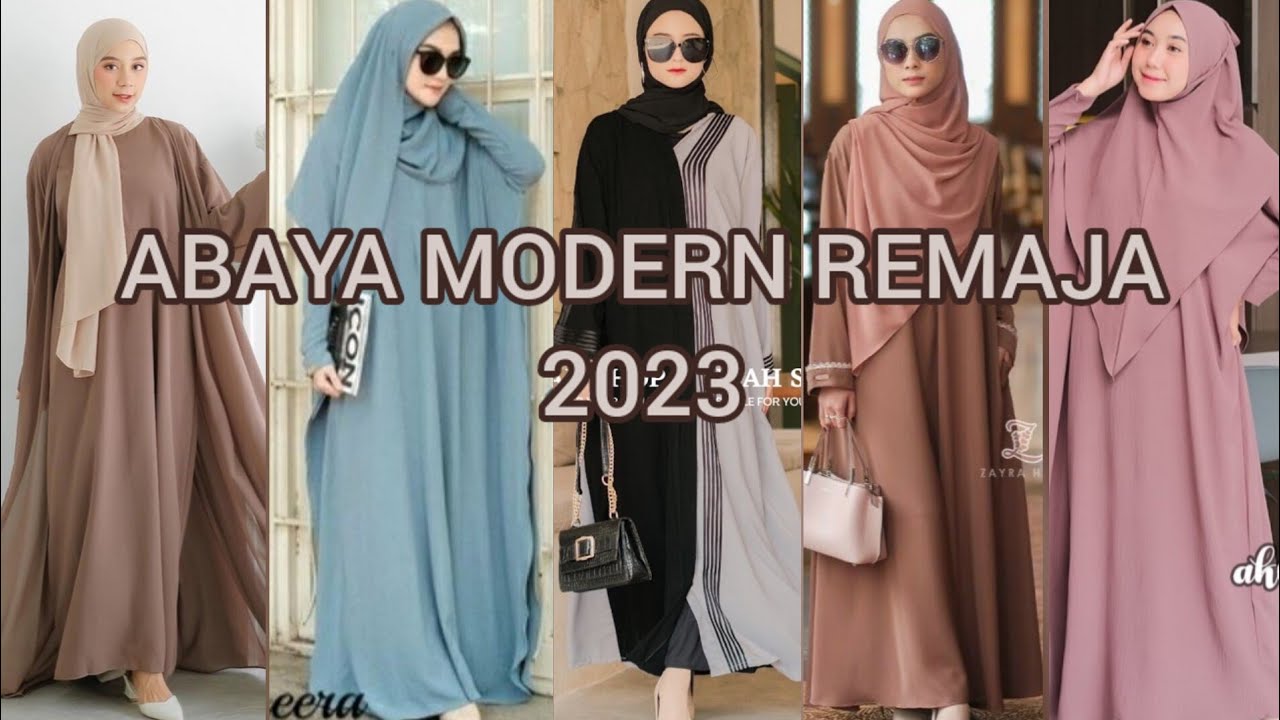 12 MODEL ABAYA REMAJA TERBARU 2023 - YouTube