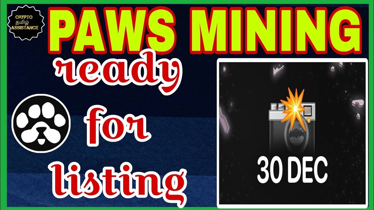 PAWS mining snapshot & ZOO mining new update @cryptotamilassistance # ...
